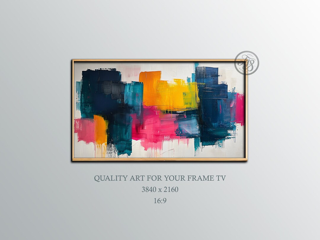 Chromatic Harmony | Abstract Color Blocks | Samsung Frame TV Art ...