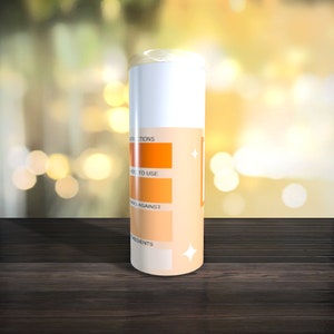 Customizable Spray Can Tumbler Template - Be Gone Template - Orange ...