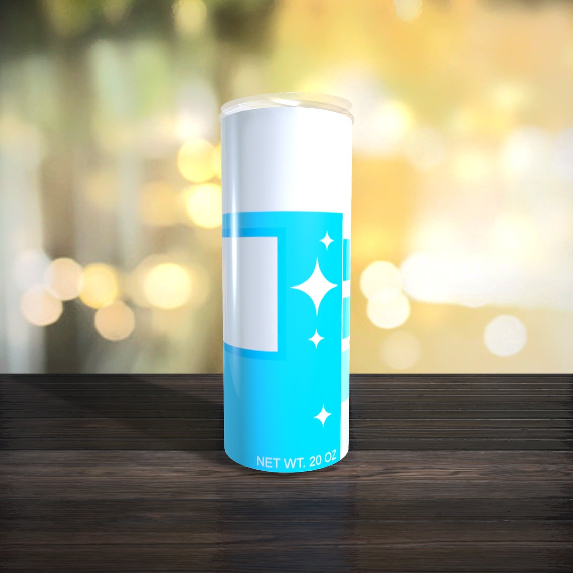 Customizable Spray Can Tumbler Template - Be Gone Template - Blue ...