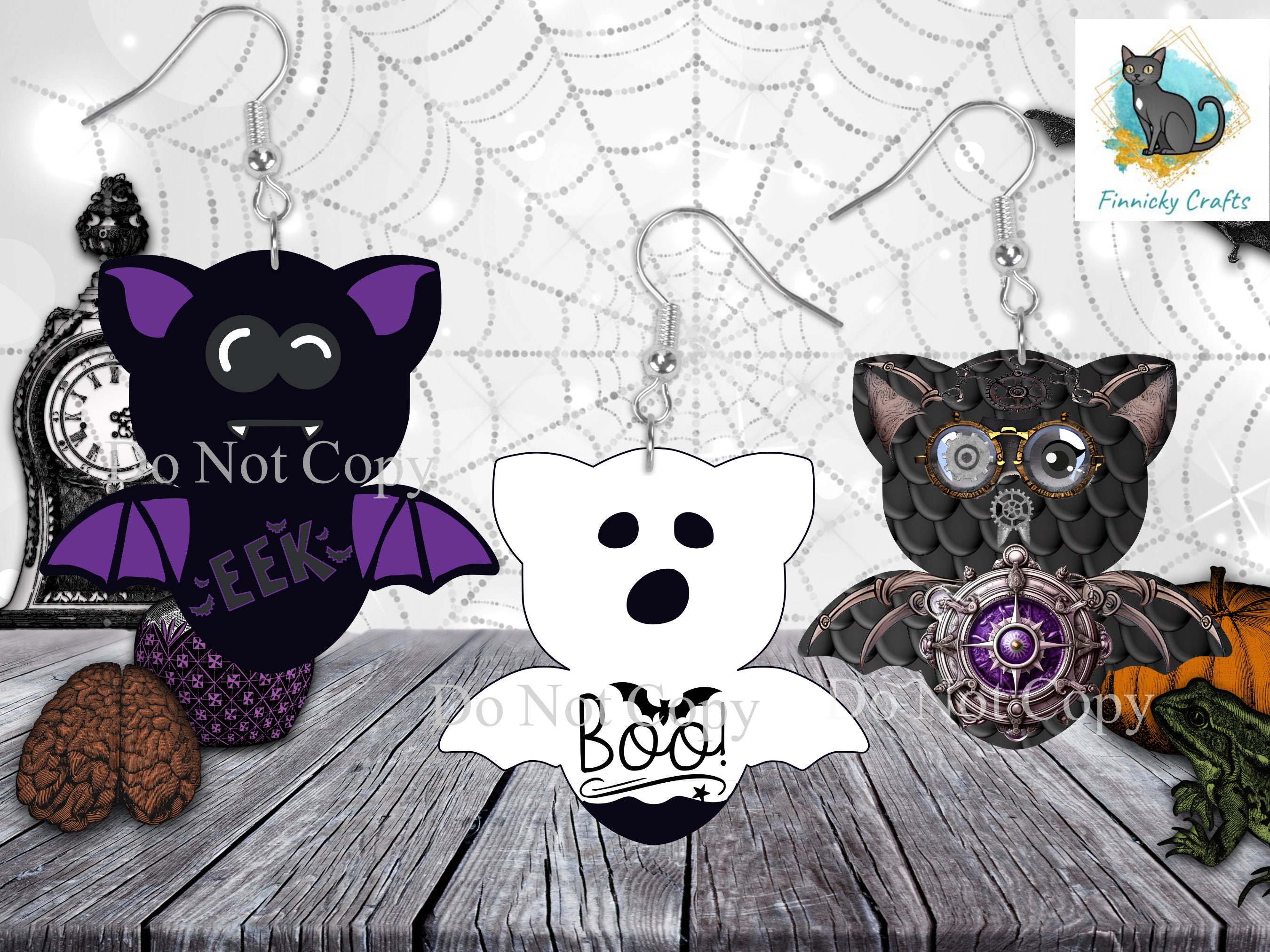 Chubby Bat Bundle Sublimation Steampunk Ghost Eekdigital - Etsy