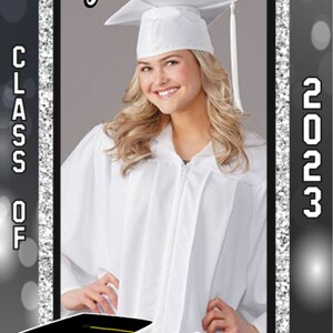 Black and Silver Graduation Garden Flag - Black and Silver - High ...