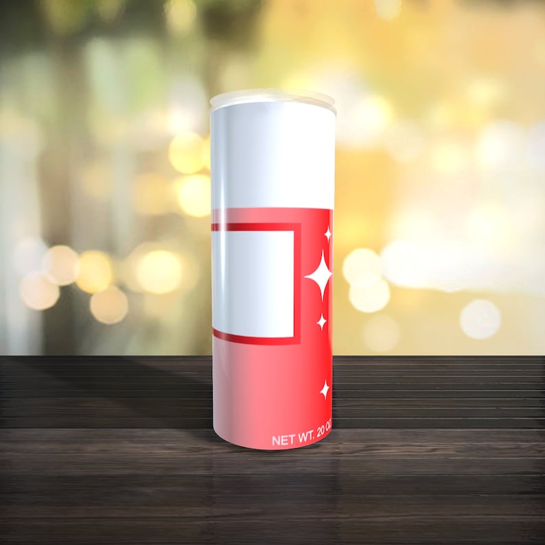 Customizable Spray Can Tumbler Template - Be Gone Template - Red ...