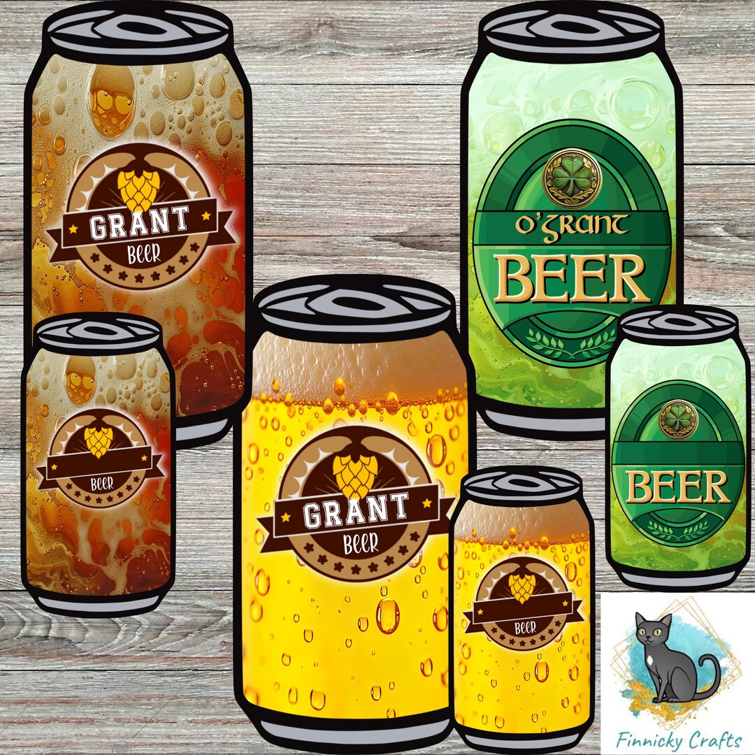 Customizable Beer, Green, Root Beer Cans Sublimation Bundle - Etsy