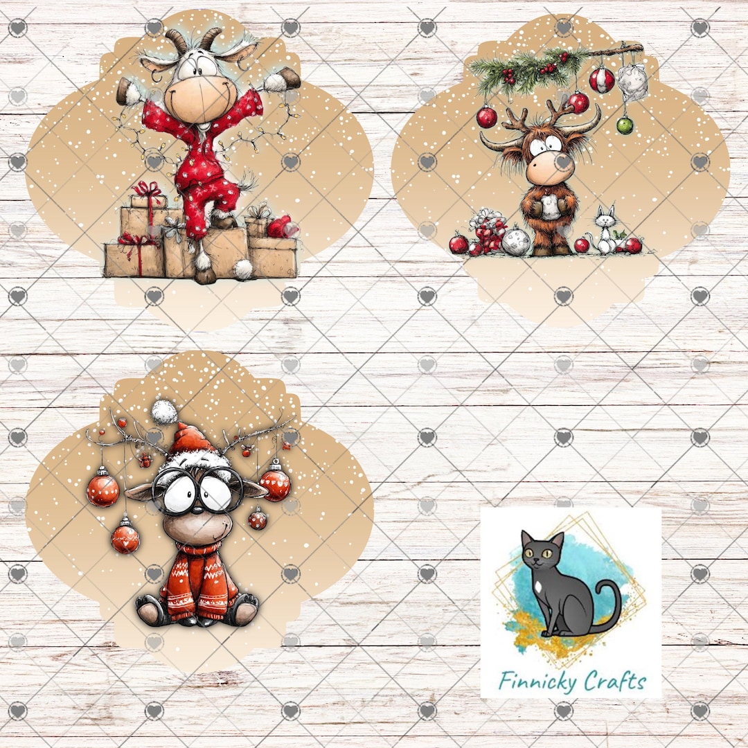 Christmas Reindeer PNG, Bulb Shape Sublimation Design (digital Download ...