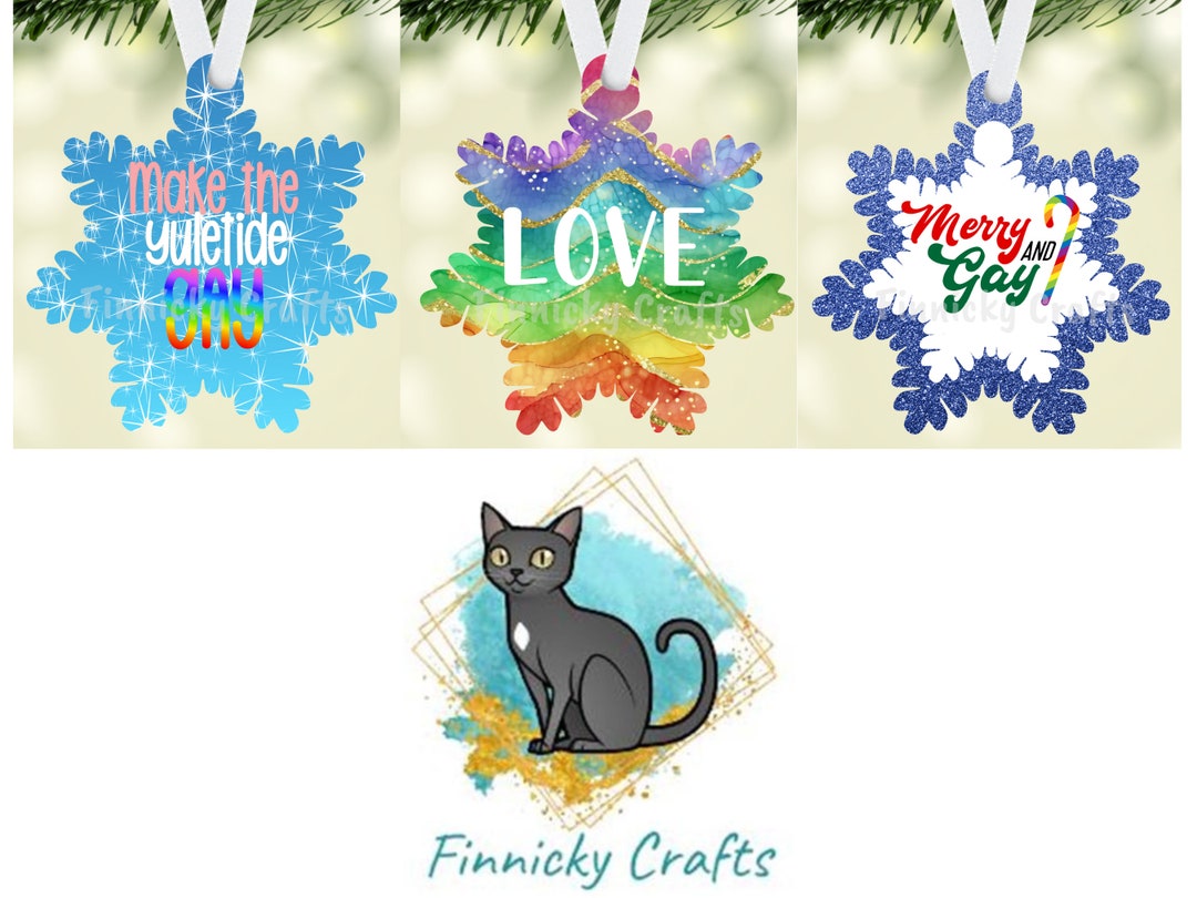 Snowflake Shape, Gay Pride, Christmas, Digital, PNG, Download, Ornament ...
