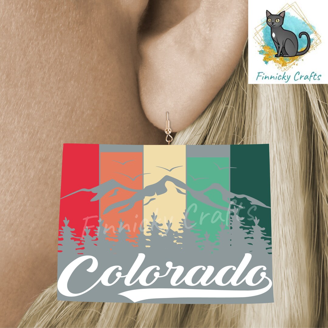 Colorado State Shape, Rocky Mountains, Sublimation, PNG, Digital ...