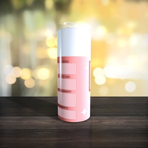 Customizable Spray Can Tumbler Template - Be Gone Template - Red ...