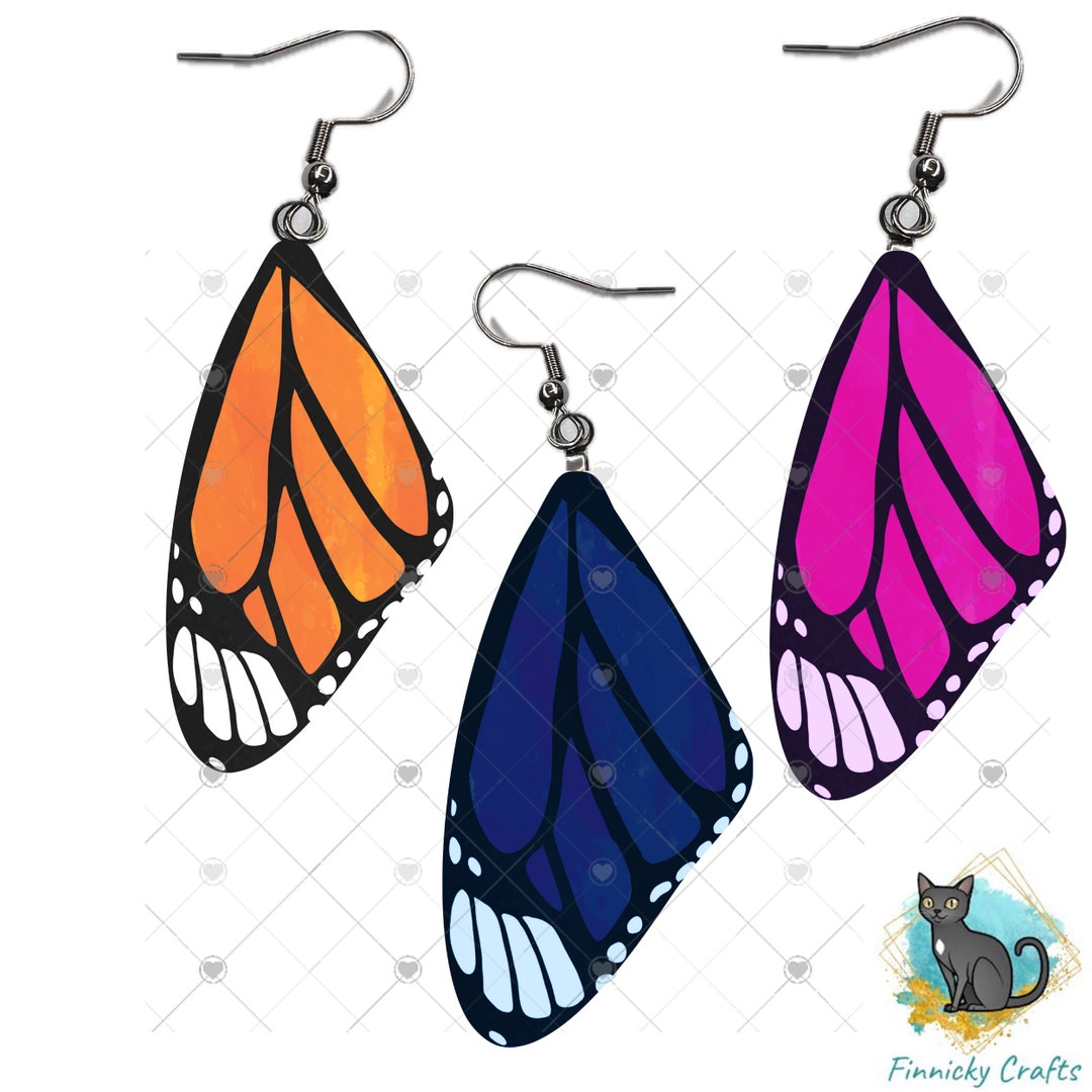 Butterfly Wing Shape, Monarch Butterfly, Sublimation, Digital, PNG ...