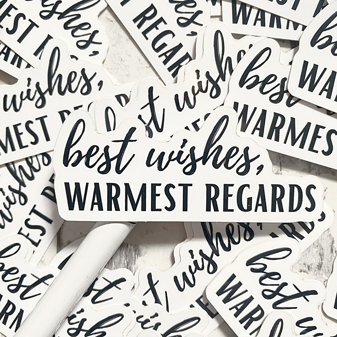 Best Wishes Sticker - Etsy