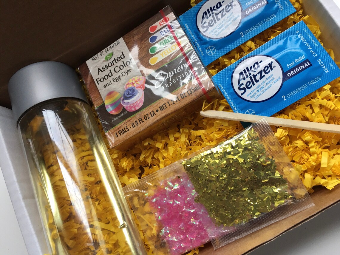 DIY Lava Lamp Kit, Homemade Lava Lamp Kit, Science Kid Kit, Kid ...