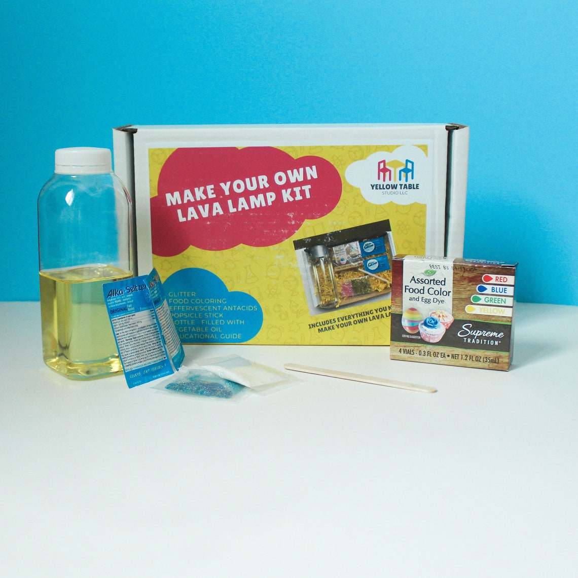 DIY Lava Lamp Kit, Homemade Lava Lamp Kit, Science Kid Kit, Kid ...