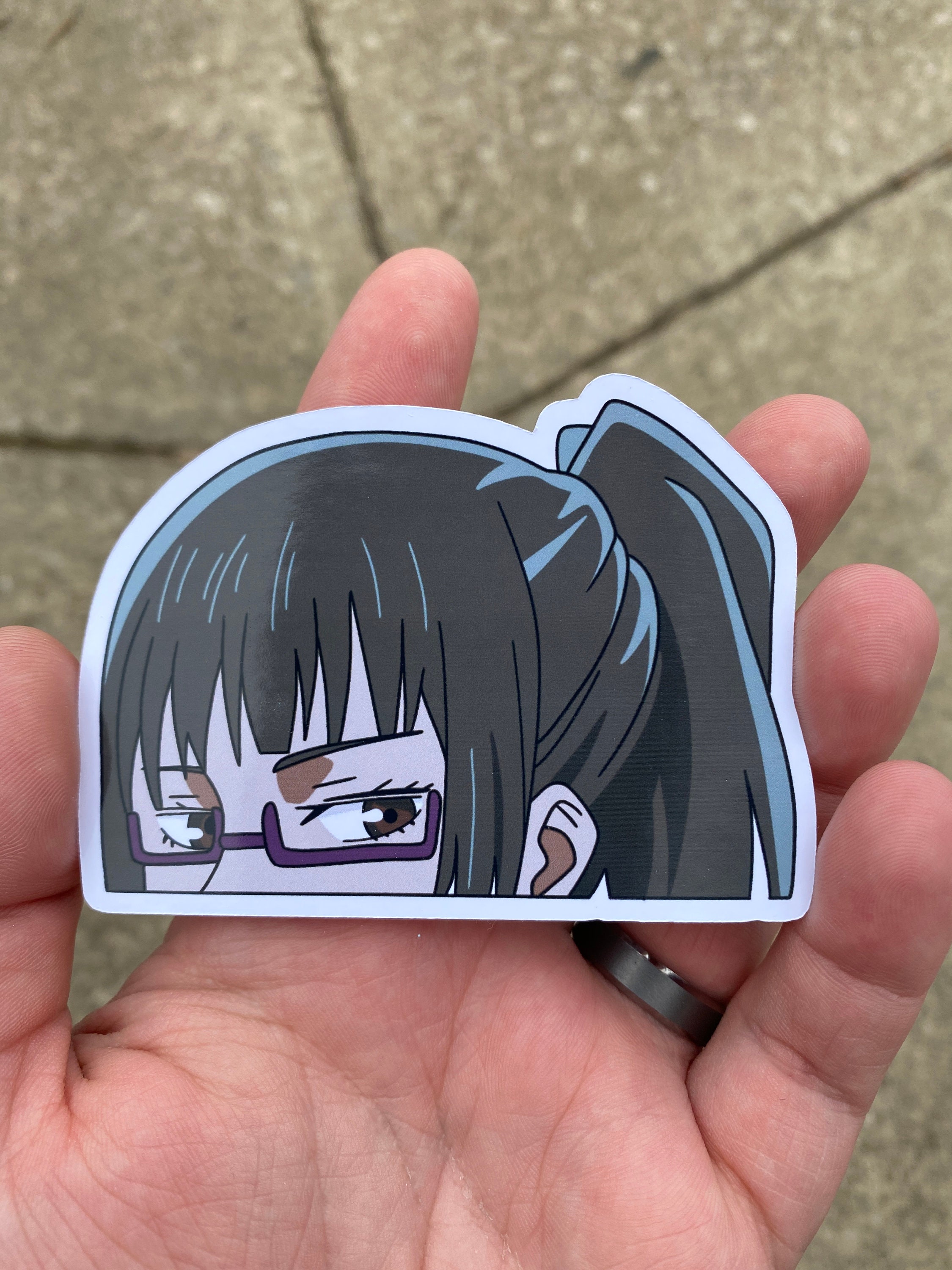 Maki Zenin Peeker Sticker Jujutsu Kaisen | Etsy