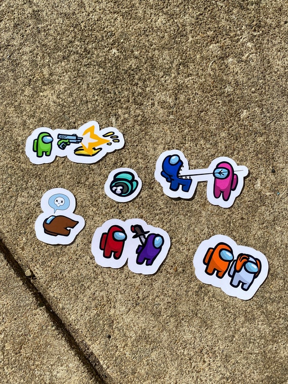 Among Us Sticker Pack 6 Ct More Packs In Shop Etsy