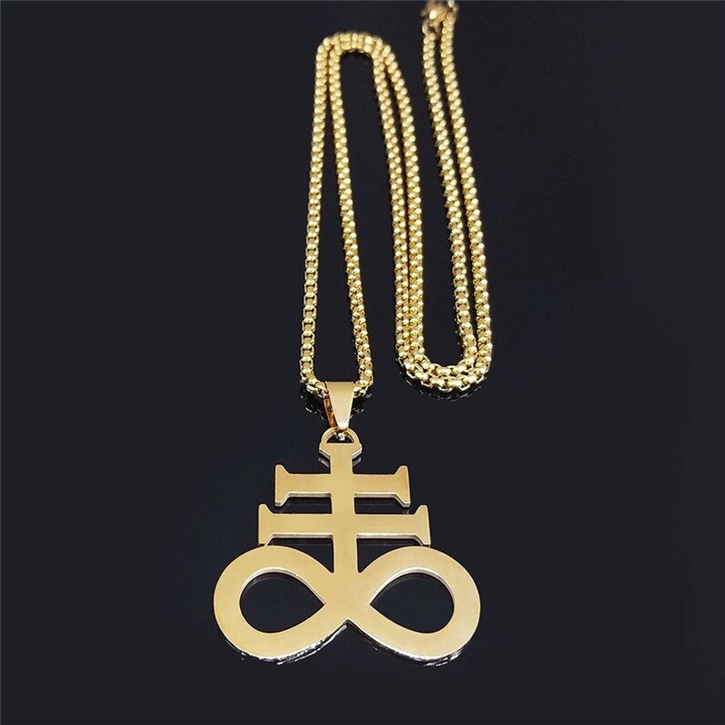 Leviathan's Golden Cross. Sigil of LUCIFER. Alchemy Sulfur | Etsy