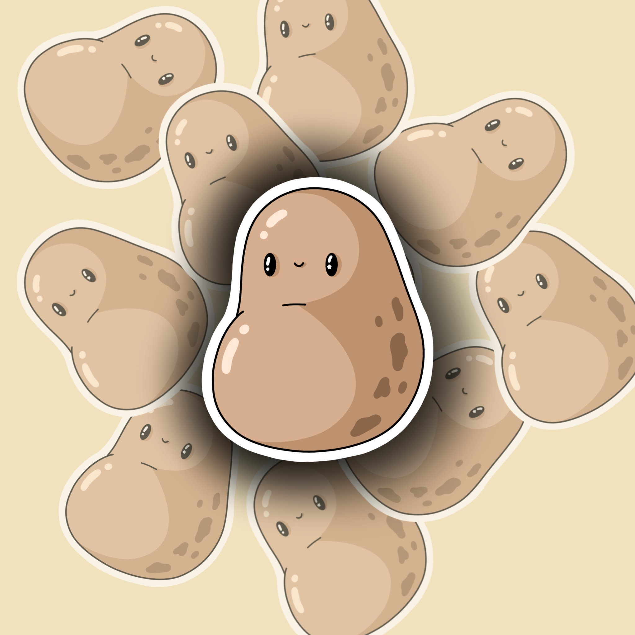 Potato Sticker - Etsy