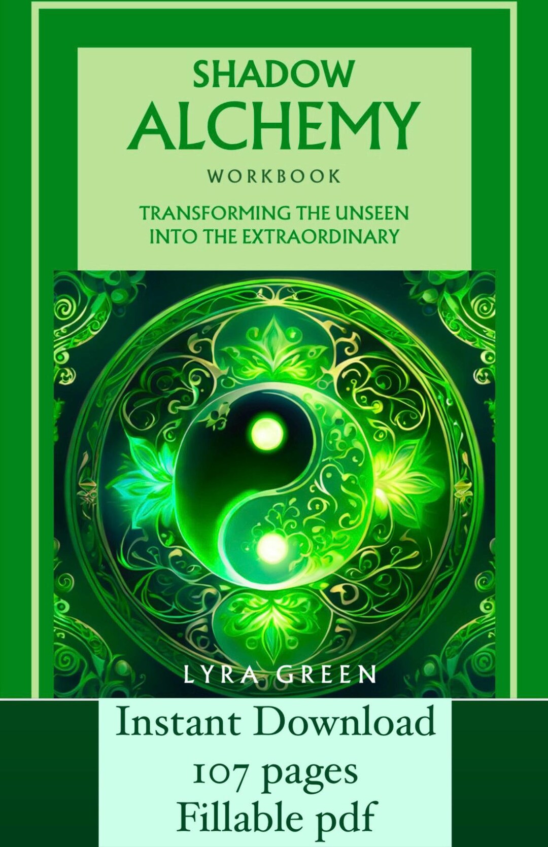 Shadow Work Fillable Digital Product Shadow Alchemy Workbook Self-help ...