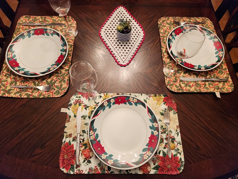 CHRISTMAS Placemats - Sets of 2 - Etsy