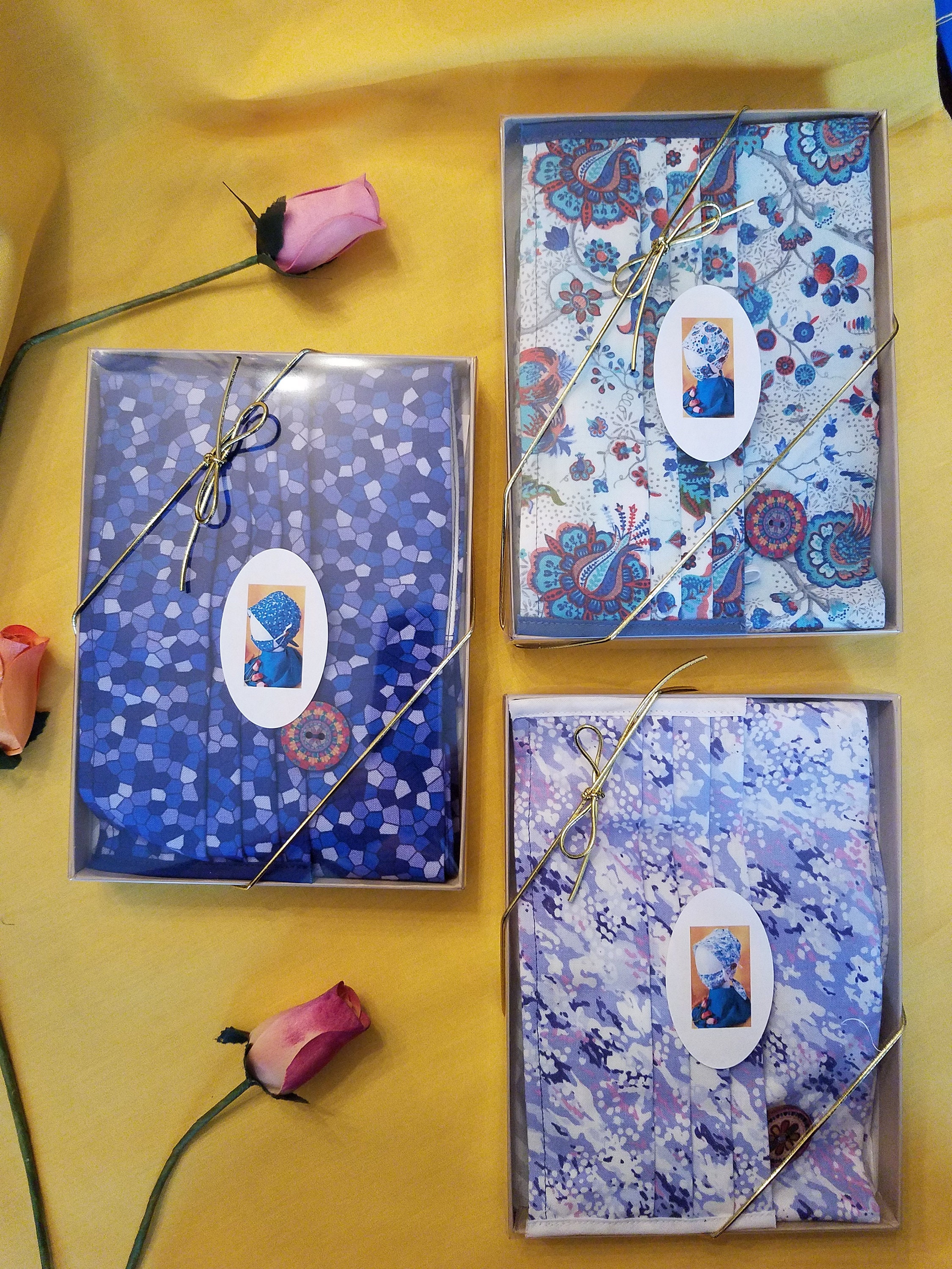 HEAD COVERING CAPS With Matching Pleated Cloth Face Masks/coverings - Etsy