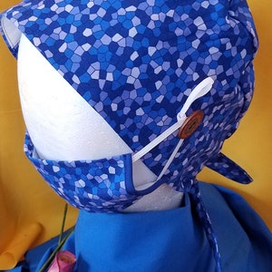 HEAD COVERING CAPS With Matching Pleated Cloth Face Masks/coverings - Etsy