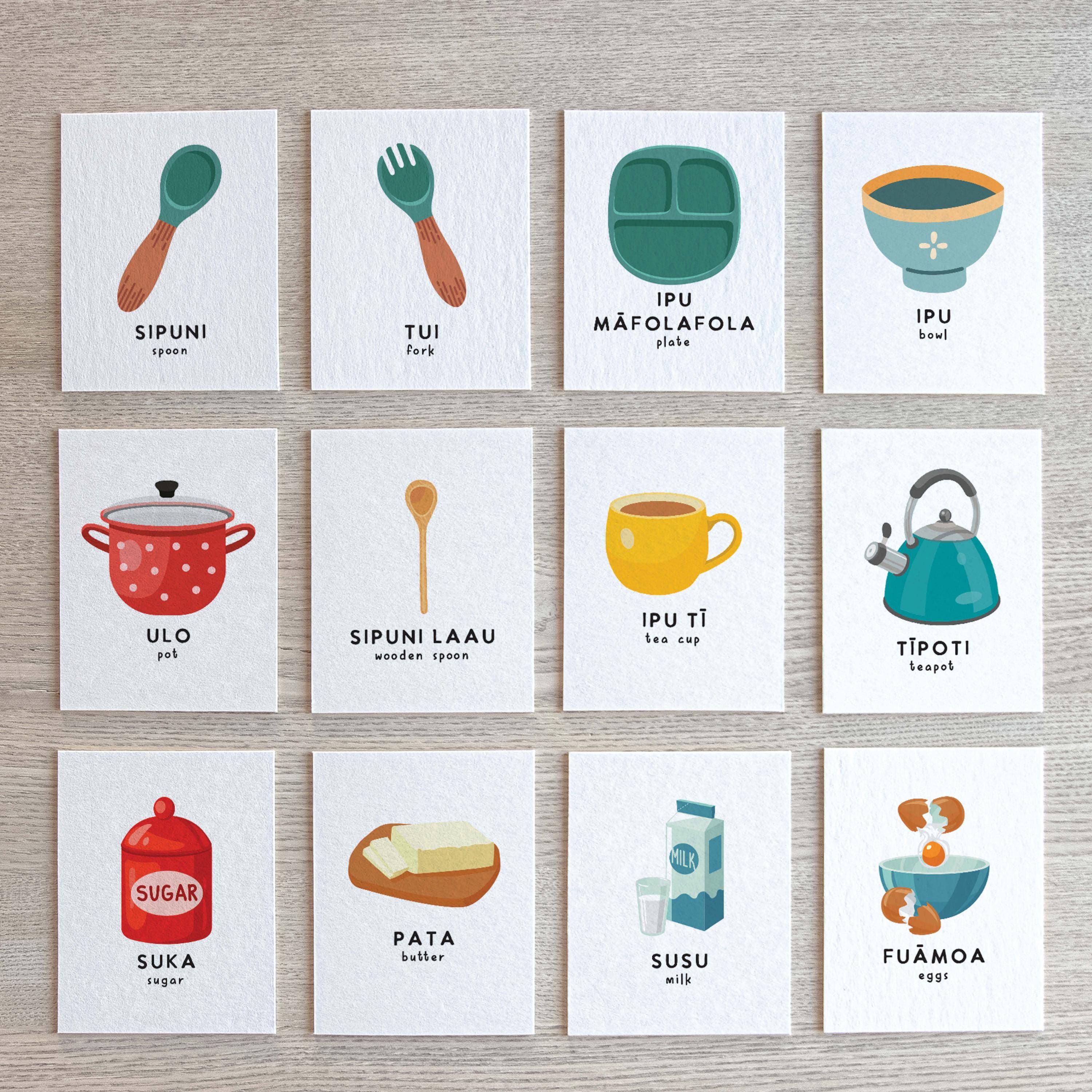 Samoan 100 Everyday Words Flashcard Printable | DIGITAL FILE ONLY ...