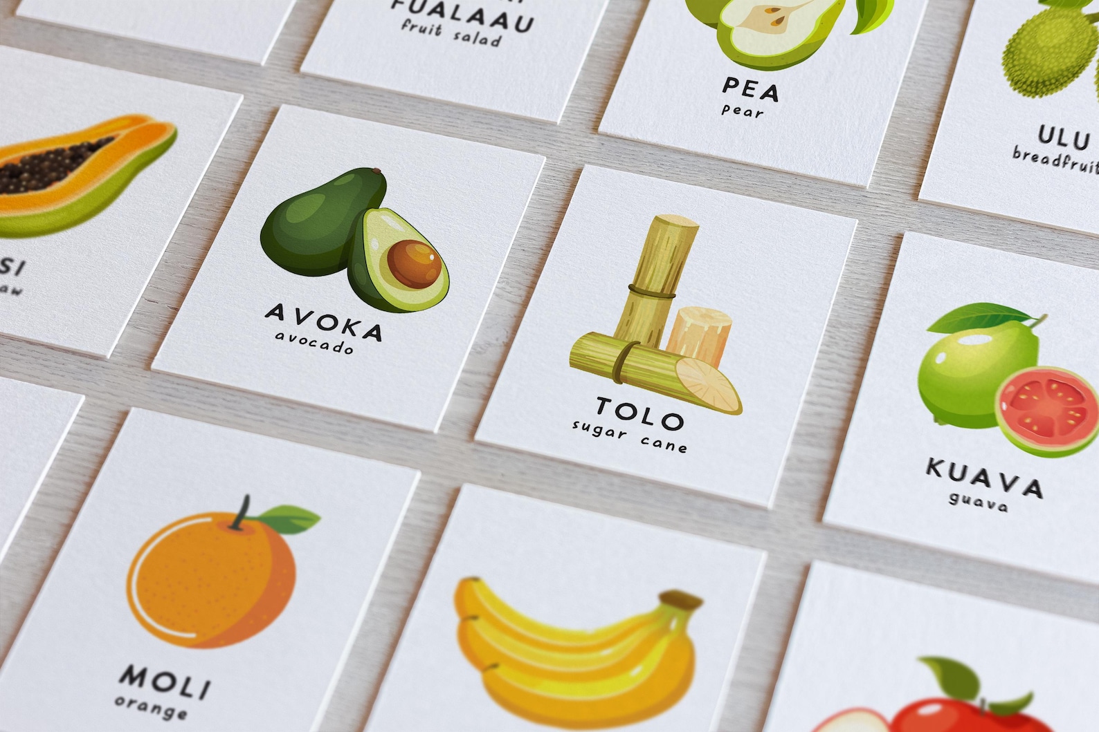 Samoan 100 Food Words Flashcard Printable | DIGITAL FILE ONLY ...