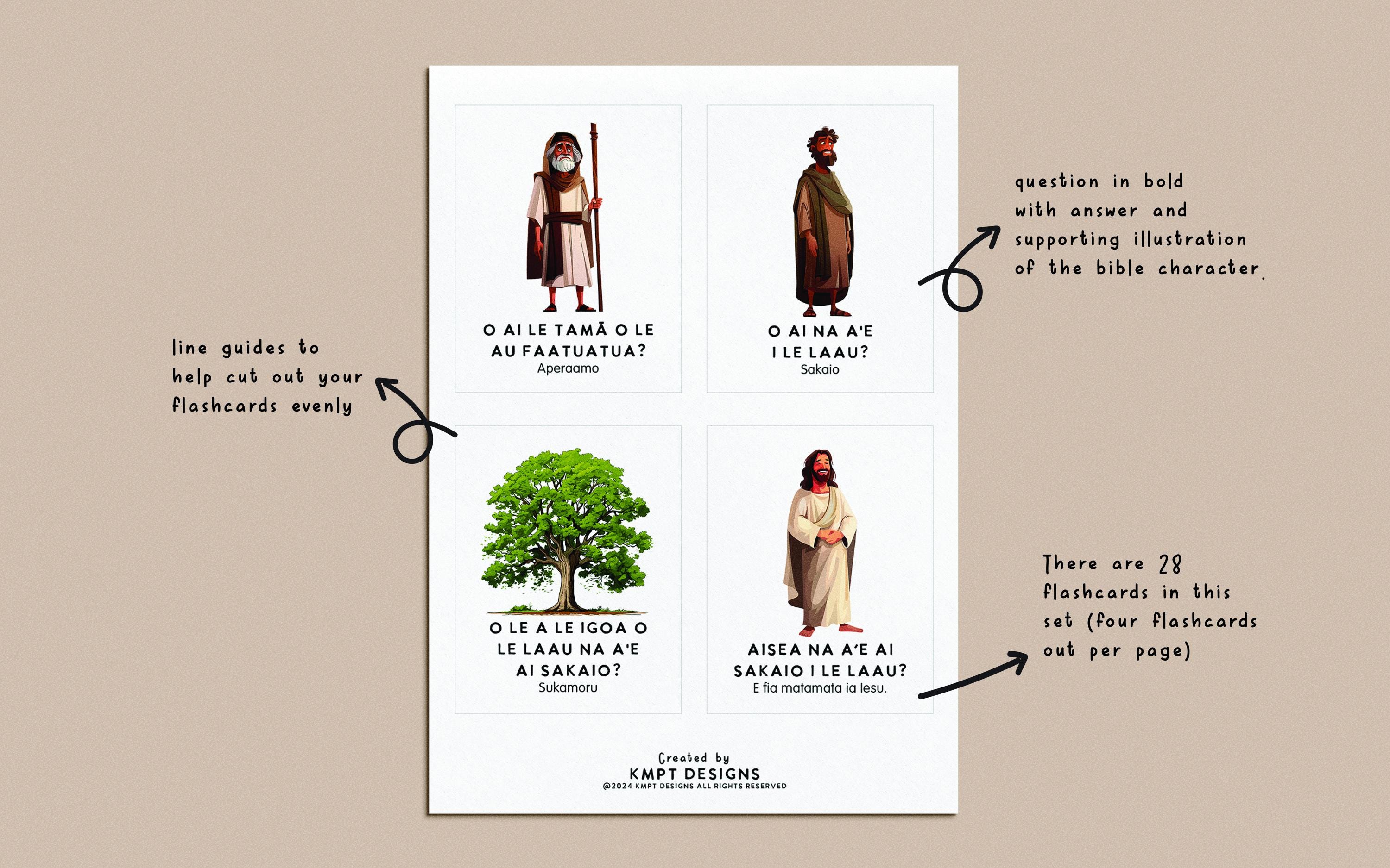 Samoan Bible Characters Questions Flashcards | Vasega Amata | Learning ...