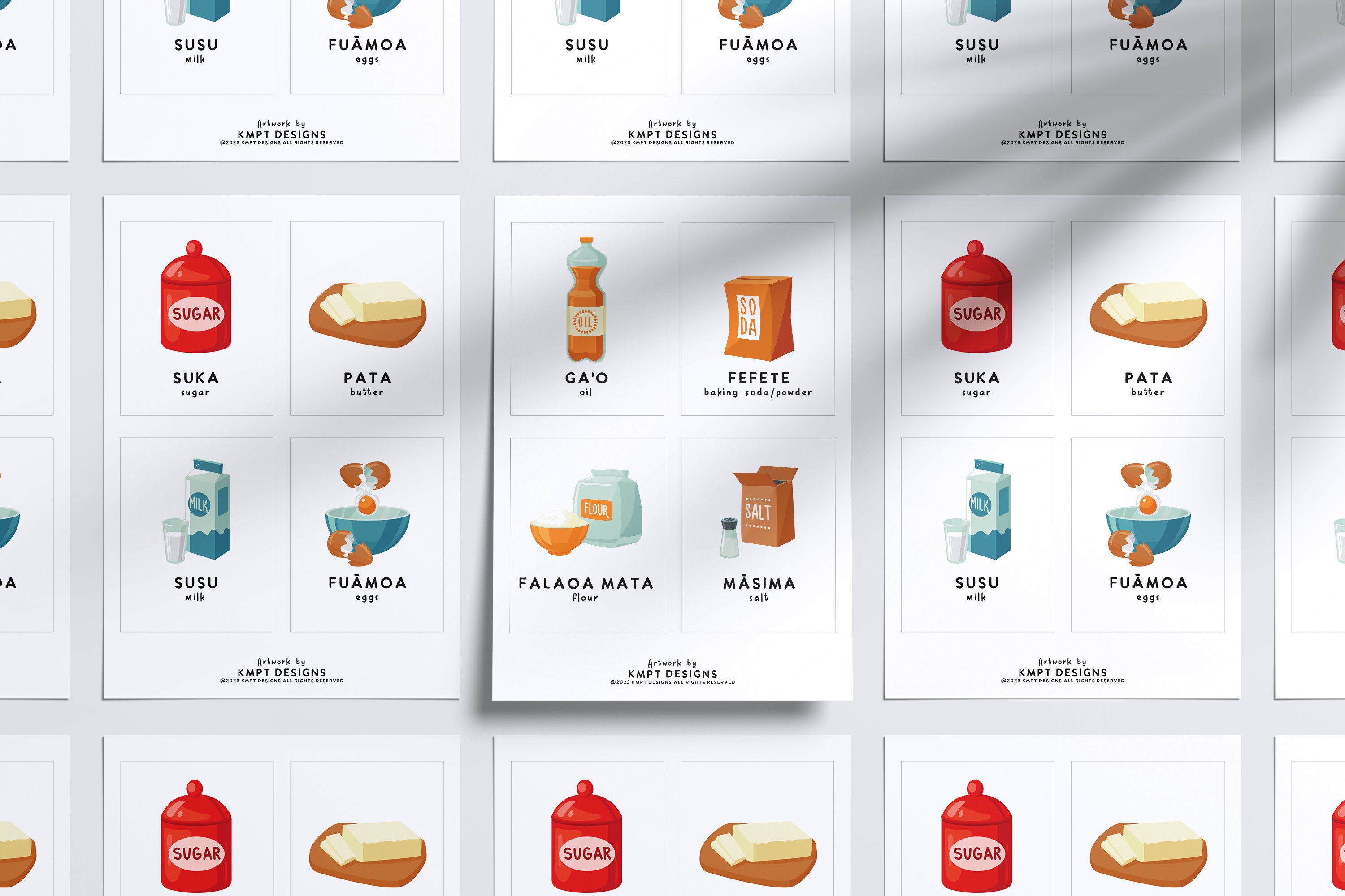 Printable Samoan Words Flash Cards - Etsy