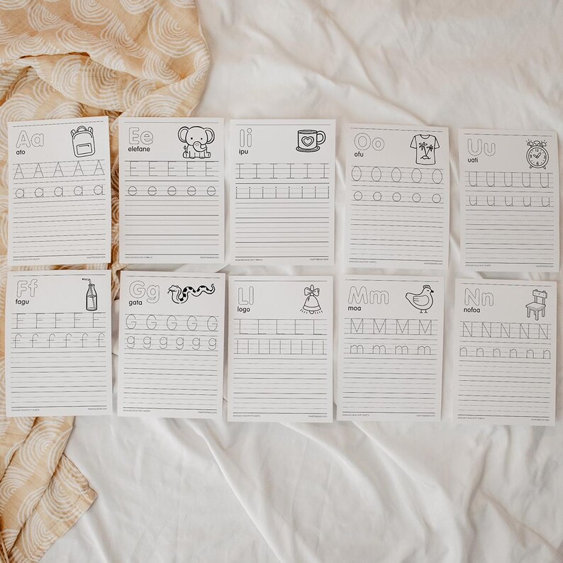 Samoan Alphabet Handwriting Sheets | Learning Samoan Resources (digital ...