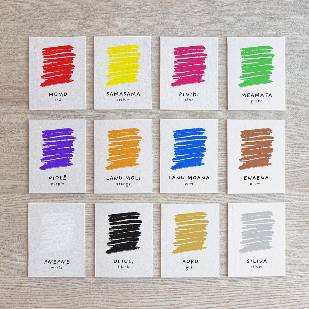 Samoan Colors Flashcards: Pasifika Language Learning (PDF Downloadable ...