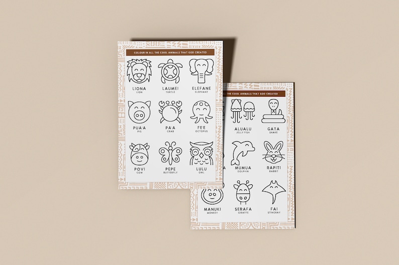 Aoga Aso Sa Sunday School Activity Sheets | Digital Download ONLY ...
