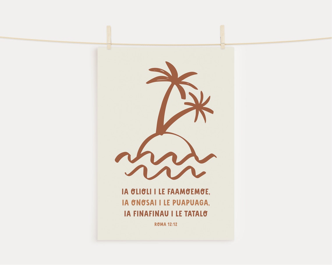 Kids Samoan Bible Verse Prints: Set of 3 (digital Download) - Etsy