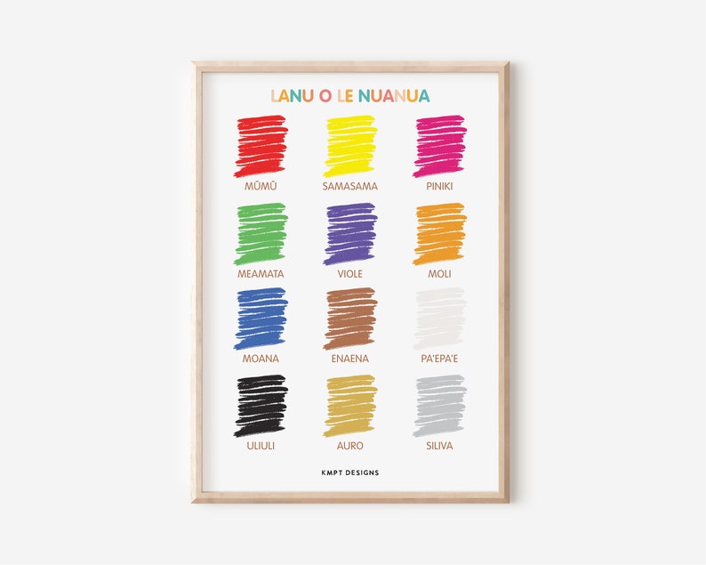 Learning Samoan Printable Set - Etsy