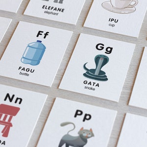 Samoan Alphabet Pi Tautau Flashcard Printable | DIGITAL FILE ONLY ...