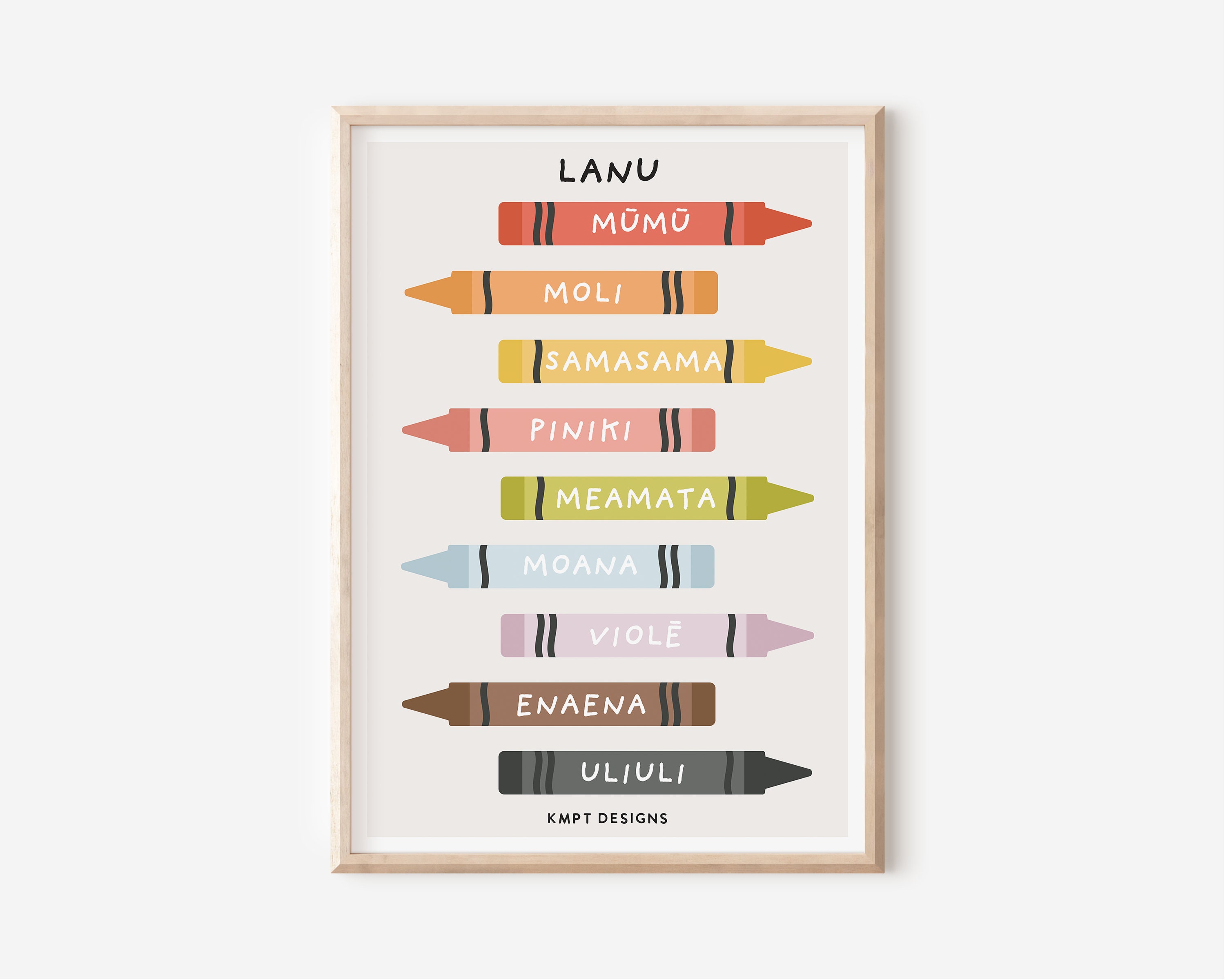 Samoan Colours Kids Digital Printable - Etsy