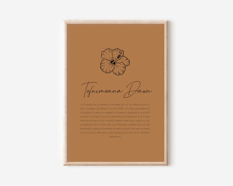 CUSTOM PRINT Proverbs 31 | Faataoto 31 Samoan Aute Samoa Digital Print ...