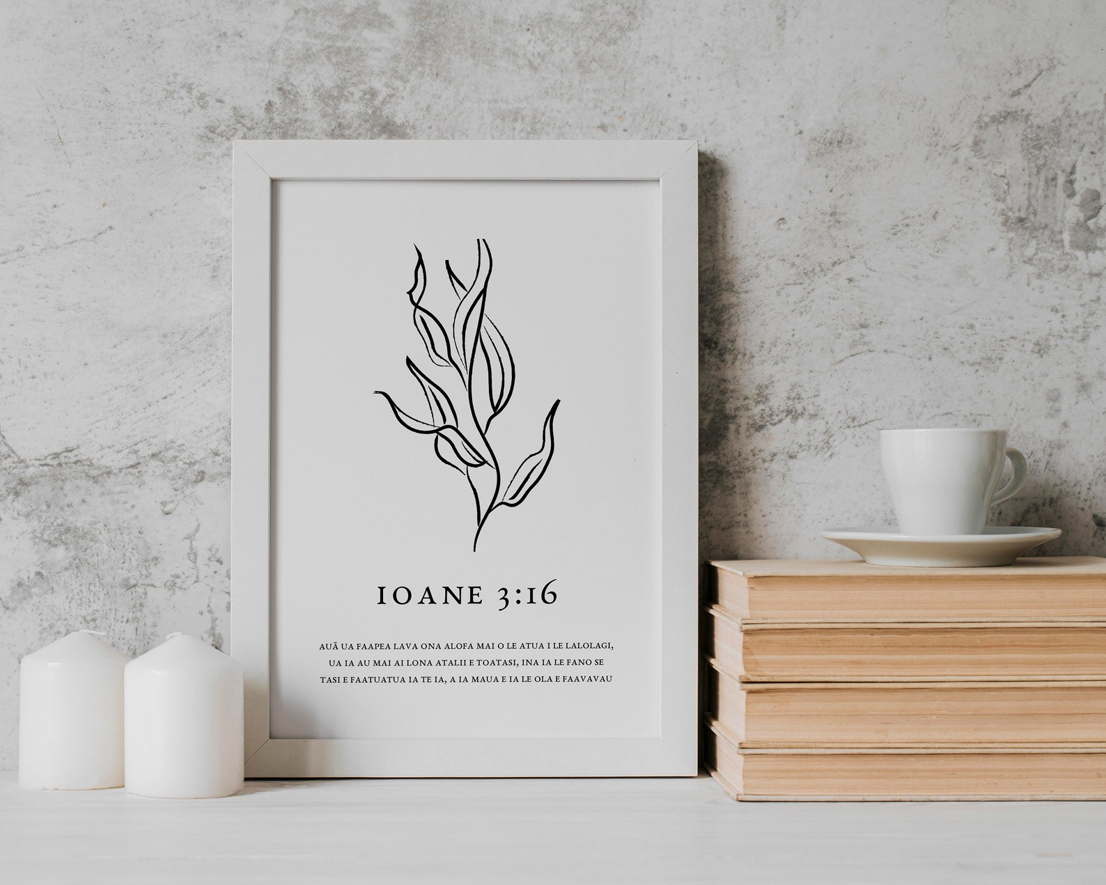 IOANE 3:16 Minimal Samoan Bible Verse Printable | Samoan Bible Verses ...