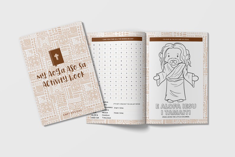 My Aoga Aso Sa Activity Book (samoan Sunday School) - Etsy UK