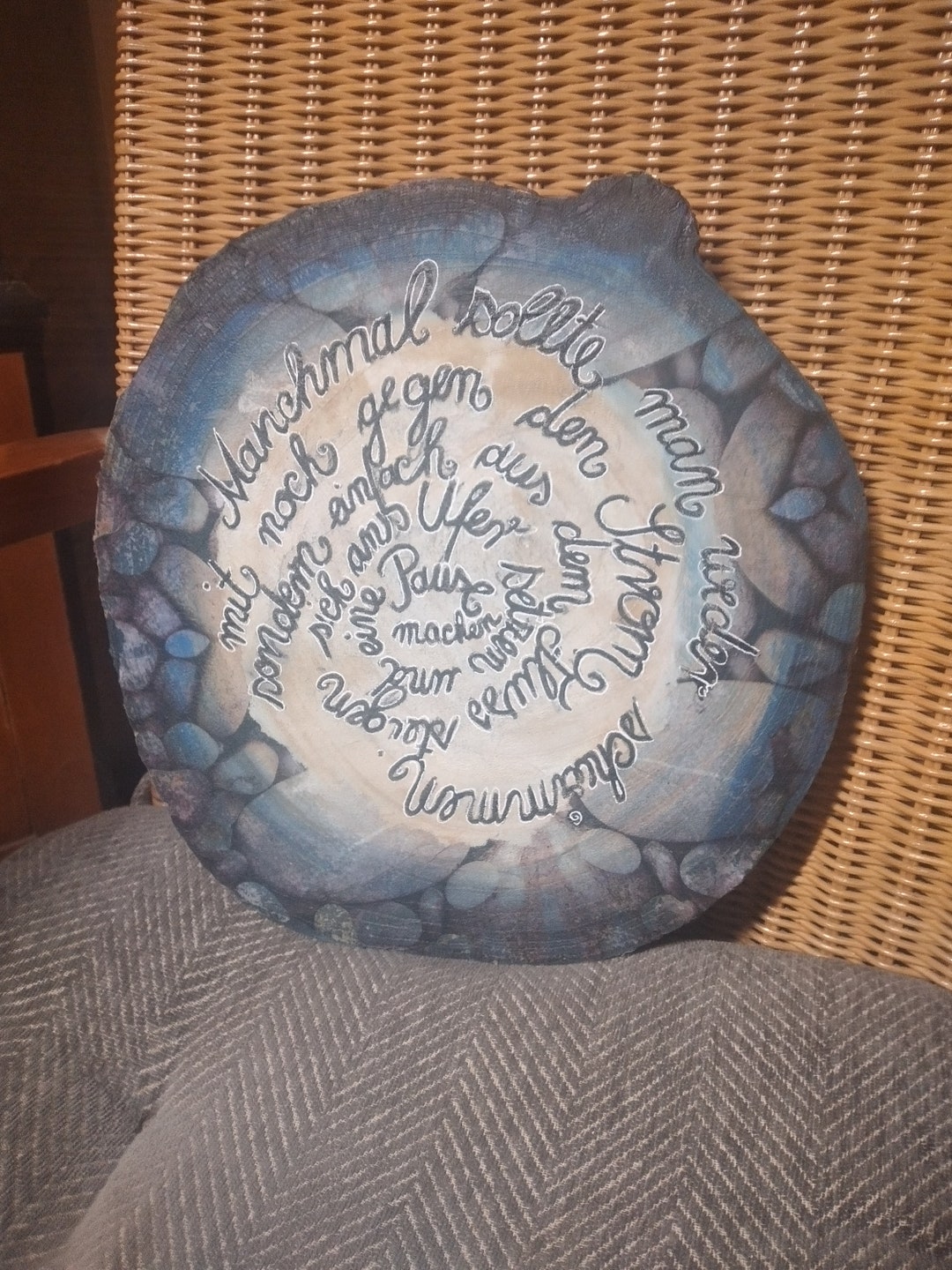 Hand-painted Tree Disc, Garden Decoration - Etsy