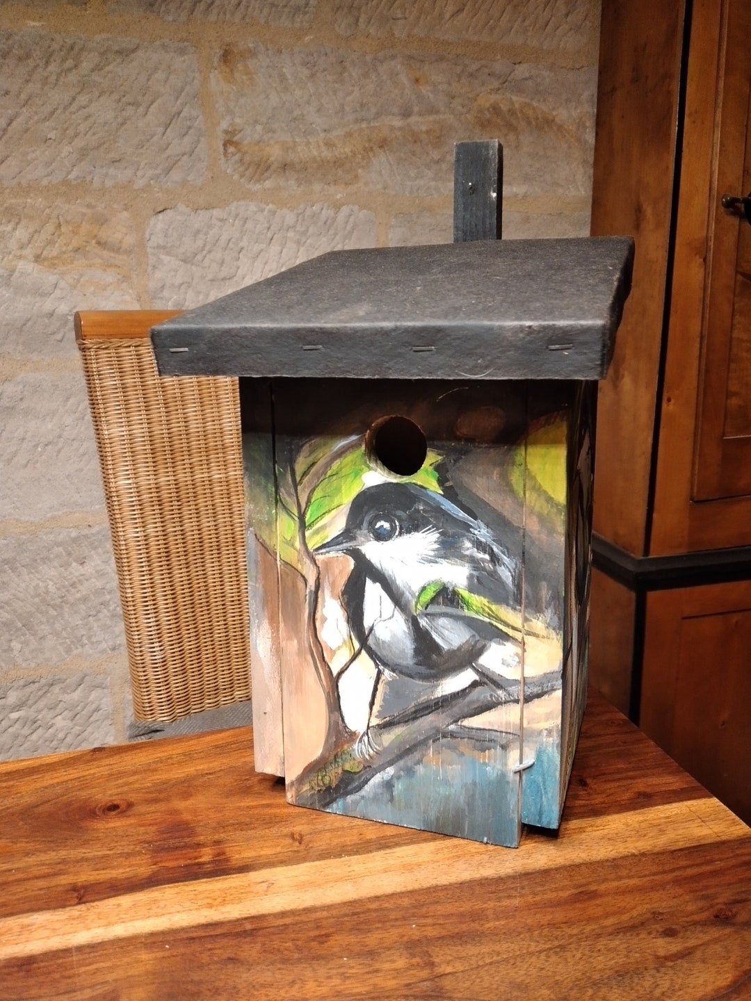 Hand-painted Nesting Box, Birdhouse, Stable Nest Box - Etsy