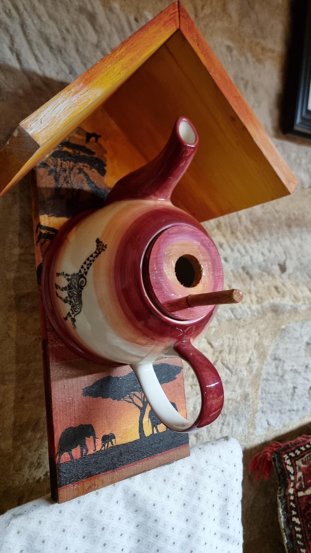 Original Nesting Box, Teapot Nesting Box, Birdhouse, Safari Motifs - Etsy