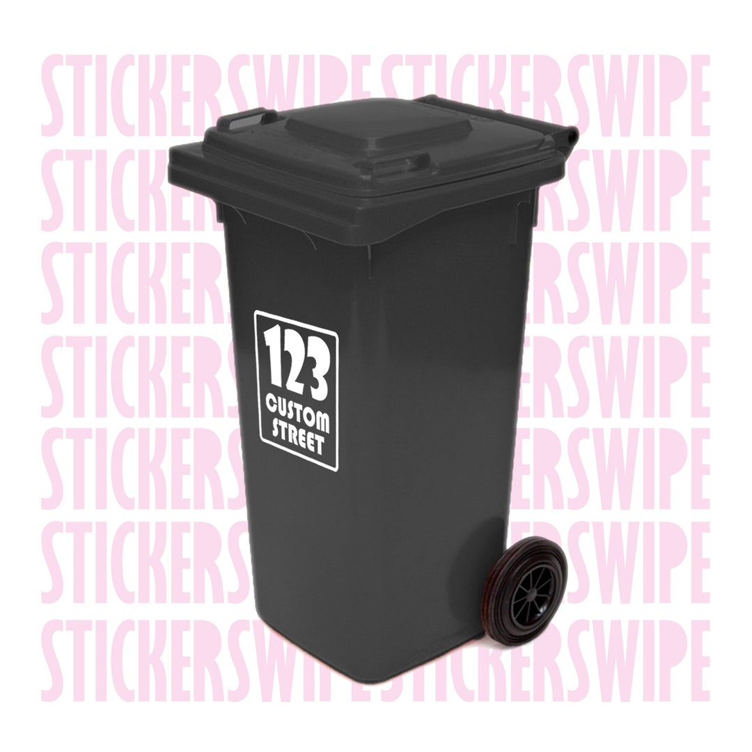 Dustbin Number & Street Name Vinyl Sticker - Etsy