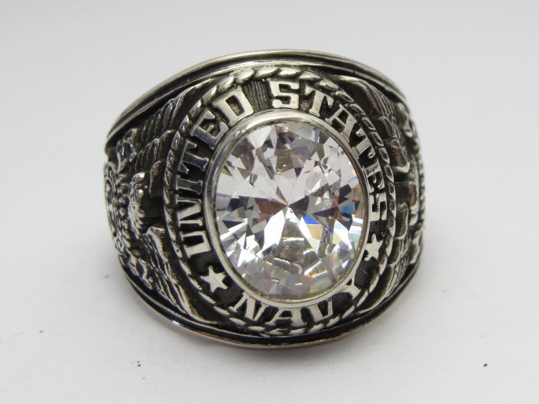 US Navy Ring , USN , Sterling Silver 925 , Men Ring , Gift , USA - Etsy