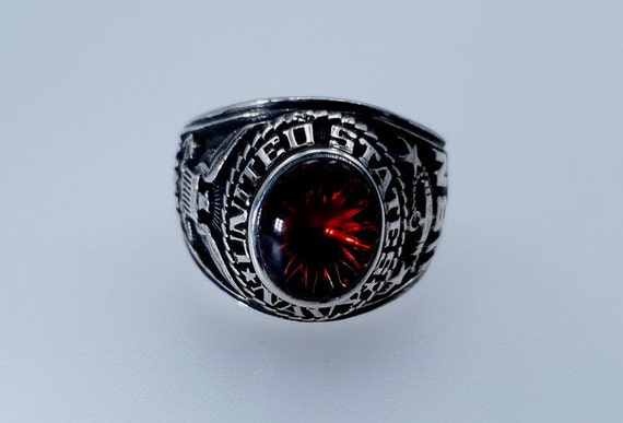 US Navy Ring Sterling Silver 925 Gift Military Ring | Etsy