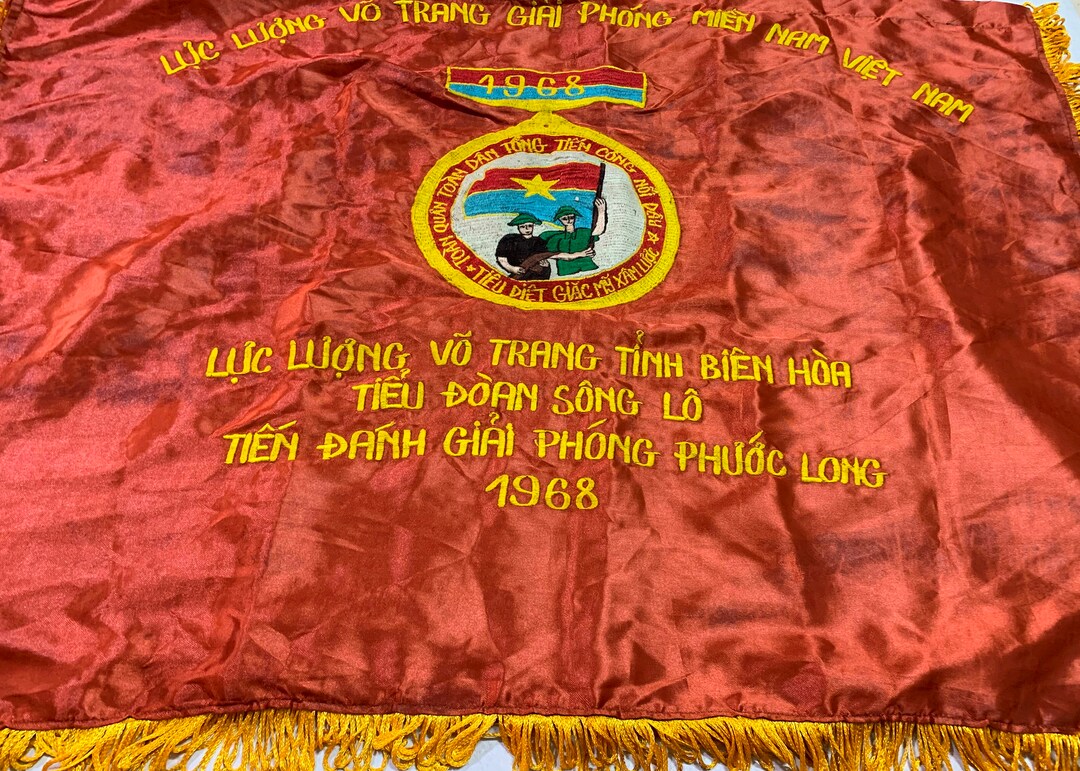 Large Flag , Vietcong Nva Nlf North Vn Army Flag Victory in PHUOC LONG ...