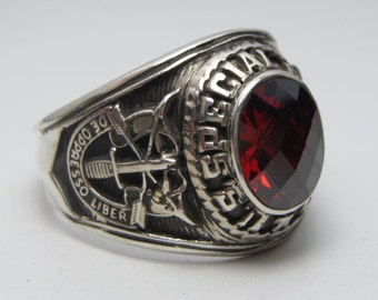 US Special Forces Ring Sterling Silver 925 Military Army | Etsy