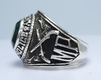 US Army Ring Military Pol Sterling Silver 925 YOUR SIZE | Etsy