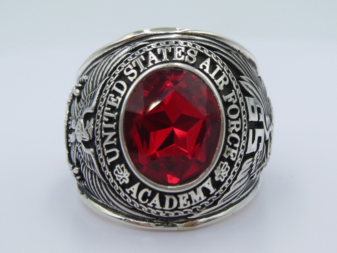 US Air Force Ring , USAF , 59 , USN , Sterling Silver 925 , School Ring ...