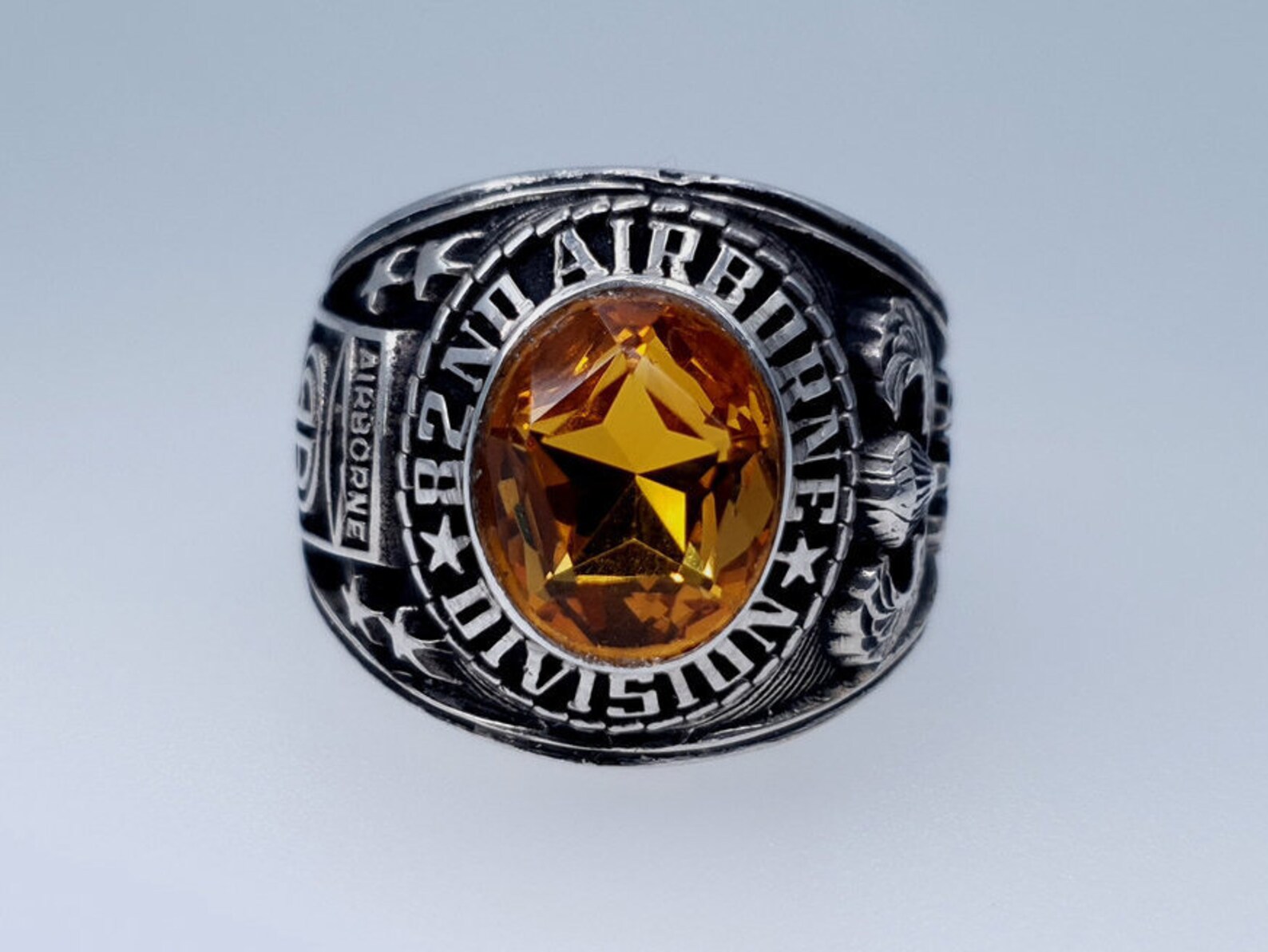 82nd Airborne Division Ring Sterling Silver 925 Military - Etsy