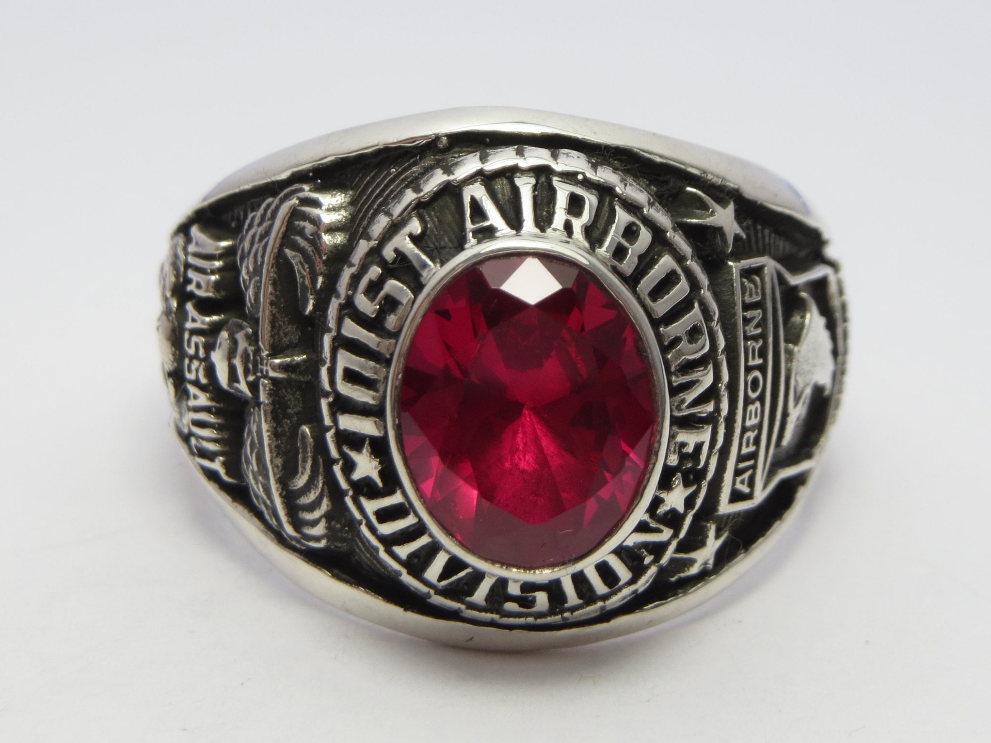 101st Airborne Division Ring Sterling Silver 925 Military | Etsy