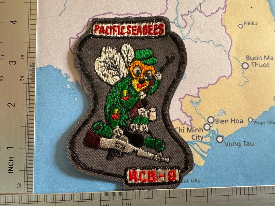 PATCH Pacific Seabees Mobile Construction Battalion Nine MCB-9 - Etsy